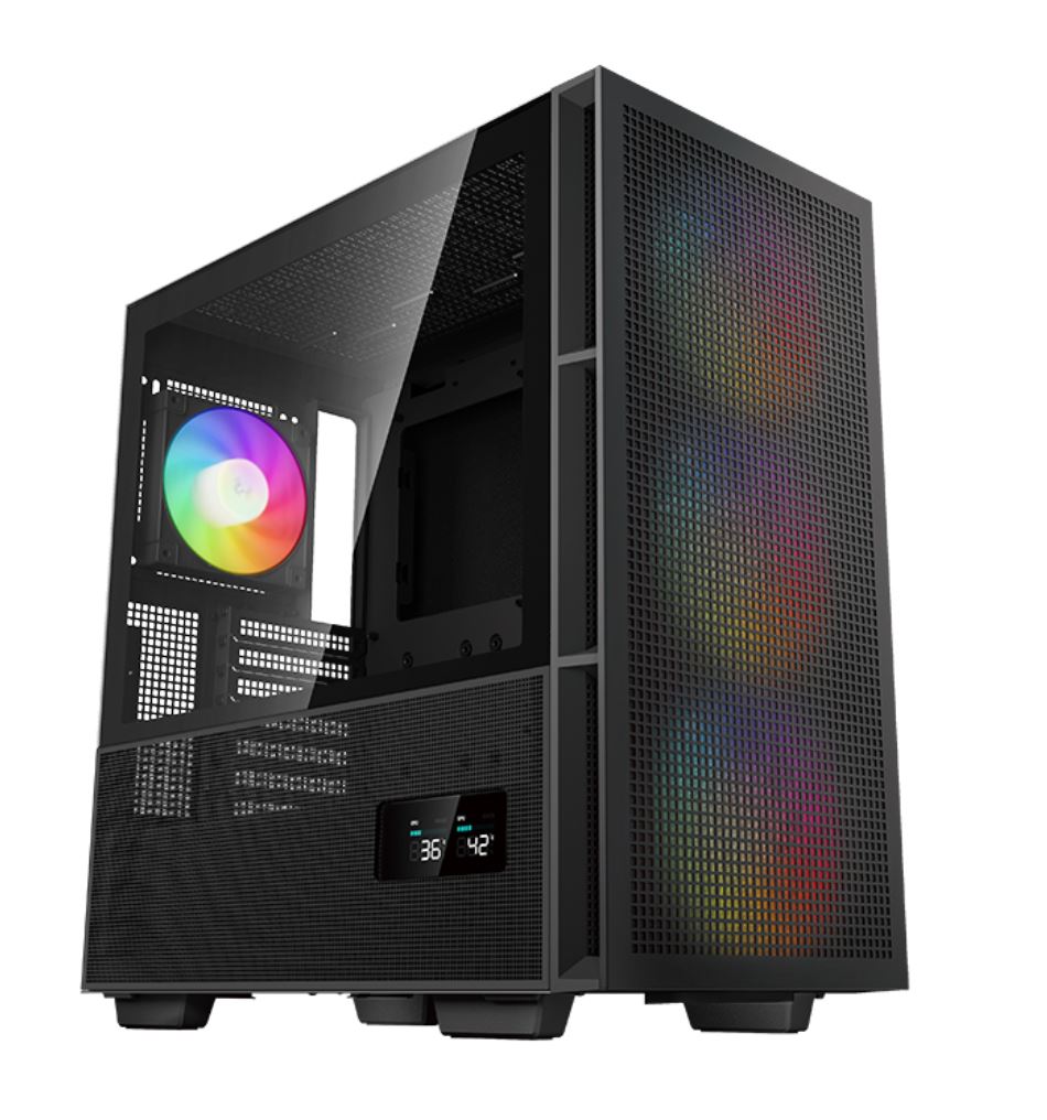 DeepCool CH560 DIGITAL High Airflow Mid-Tower Case, Mini-ITX/ Micro-ATX ...
